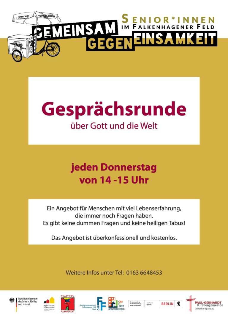Gesprächsrunde über Gott und die Welt